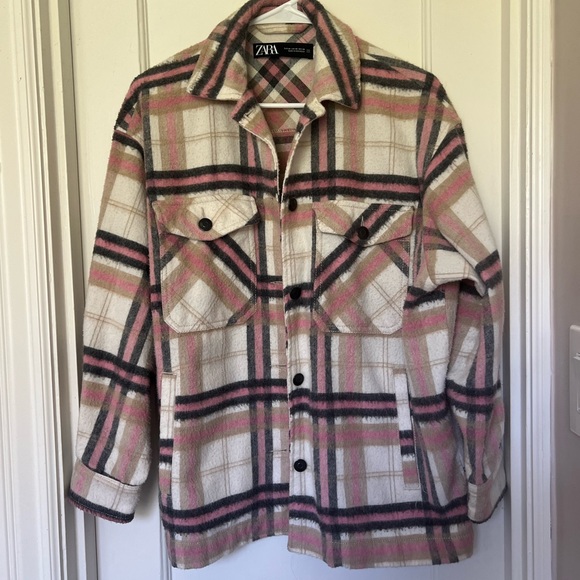 Zara | Jackets & Coats | Zara Plaid Shacket | Poshmark